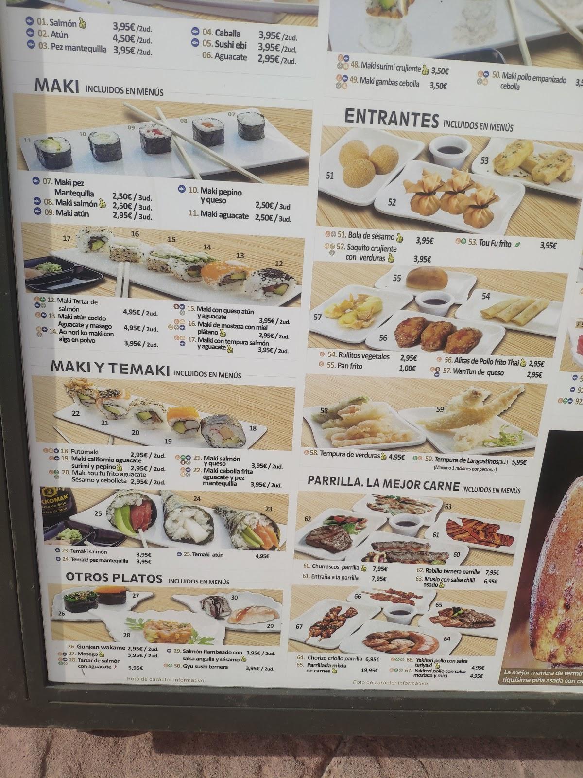 Carta del restaurante Amazonia Chic, Madrid, Centro Comericial ...