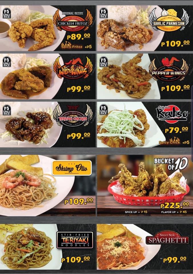 Menu at Anchor Point Diner restaurant, Santo Tomas