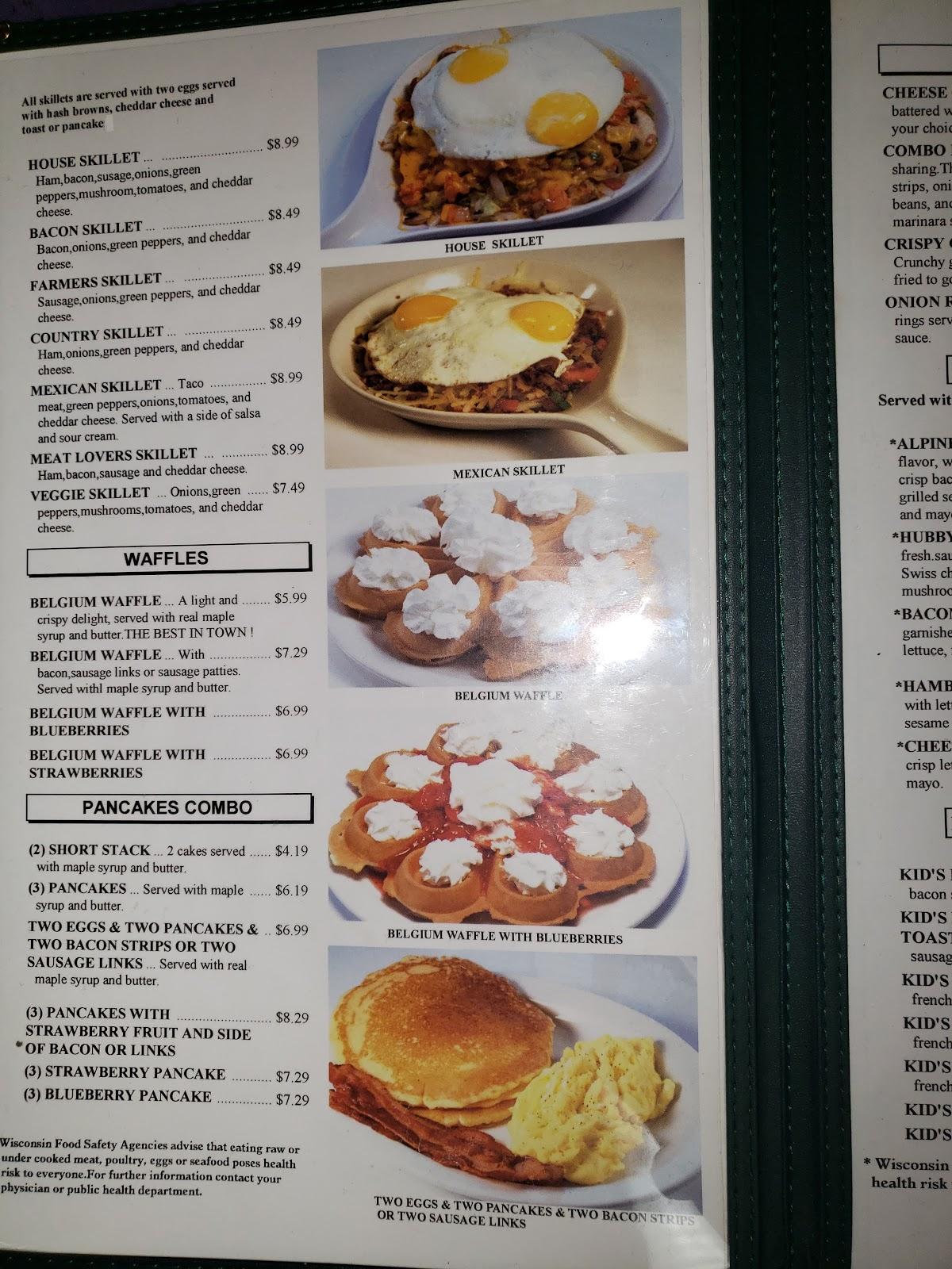 Menu at Park Falls Family Restaurant, Park Falls, 4th Ave S