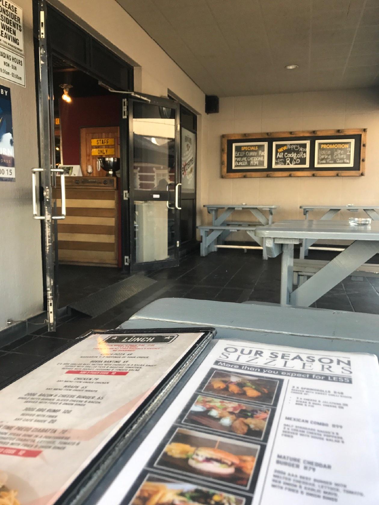 Menu at Bossa Nova Good Times Bar & Restaurant, Paarl, 166 Main Road