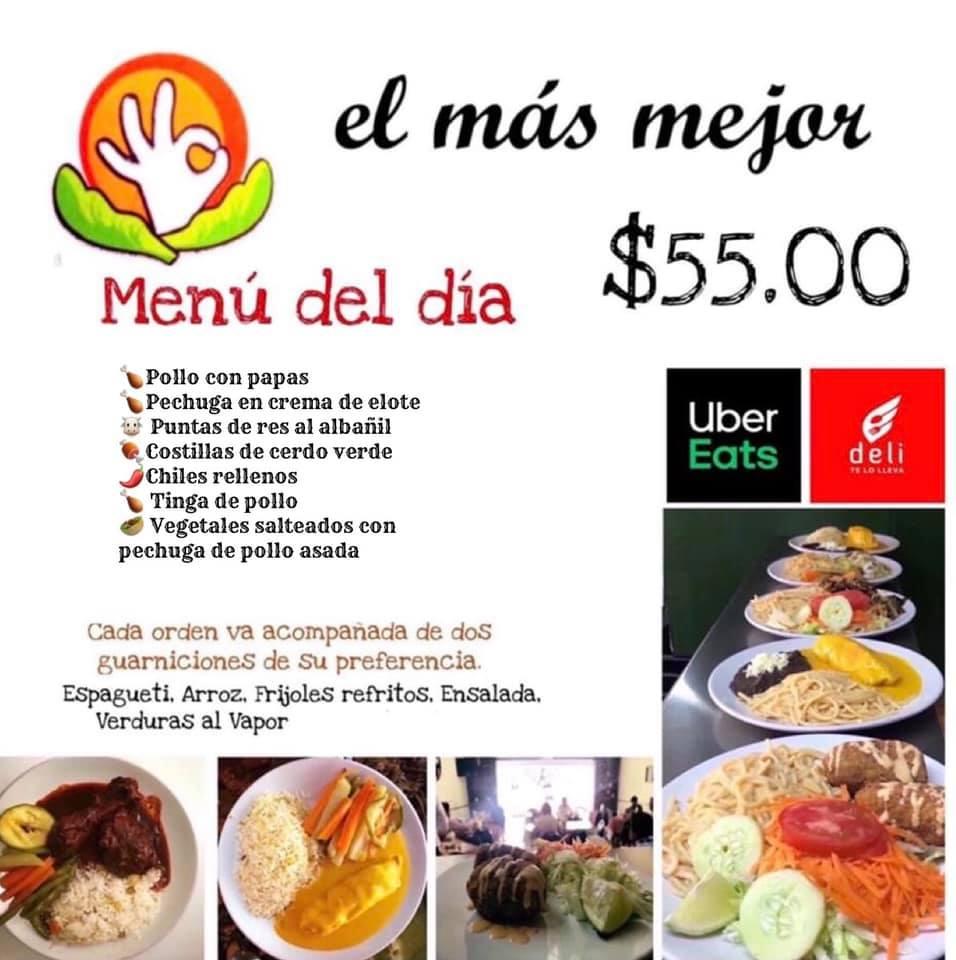 Carta del restaurante El Mas Mejor Sano y Sabroso, Tuxtla Gutiérrez