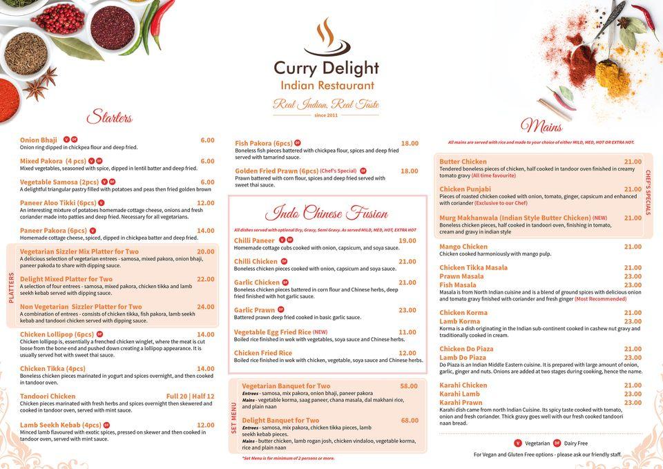 Menu at Curry Delight Indian Restaurant, Morrinsville