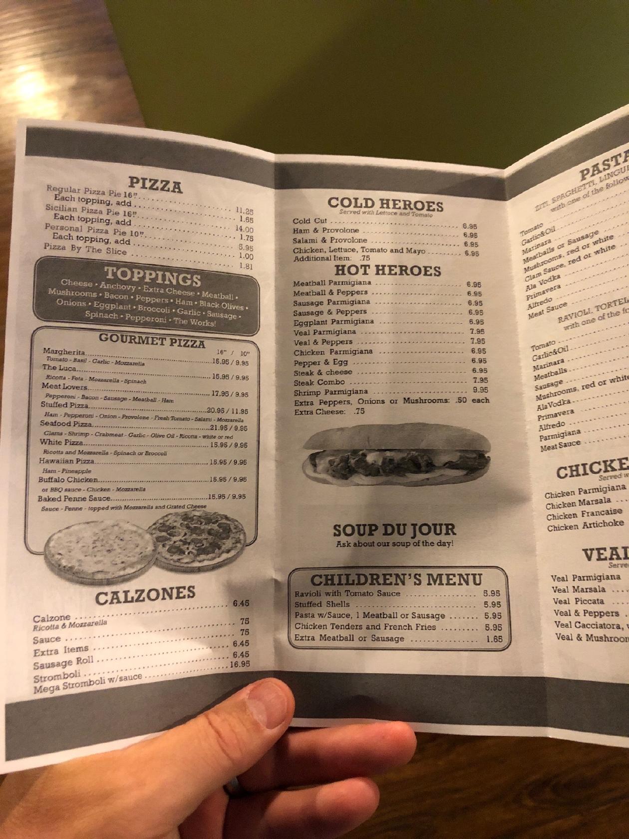 Menu at Surfside Beach Pizza pizzeria, Surfside Beach, 821 Surfside Dr