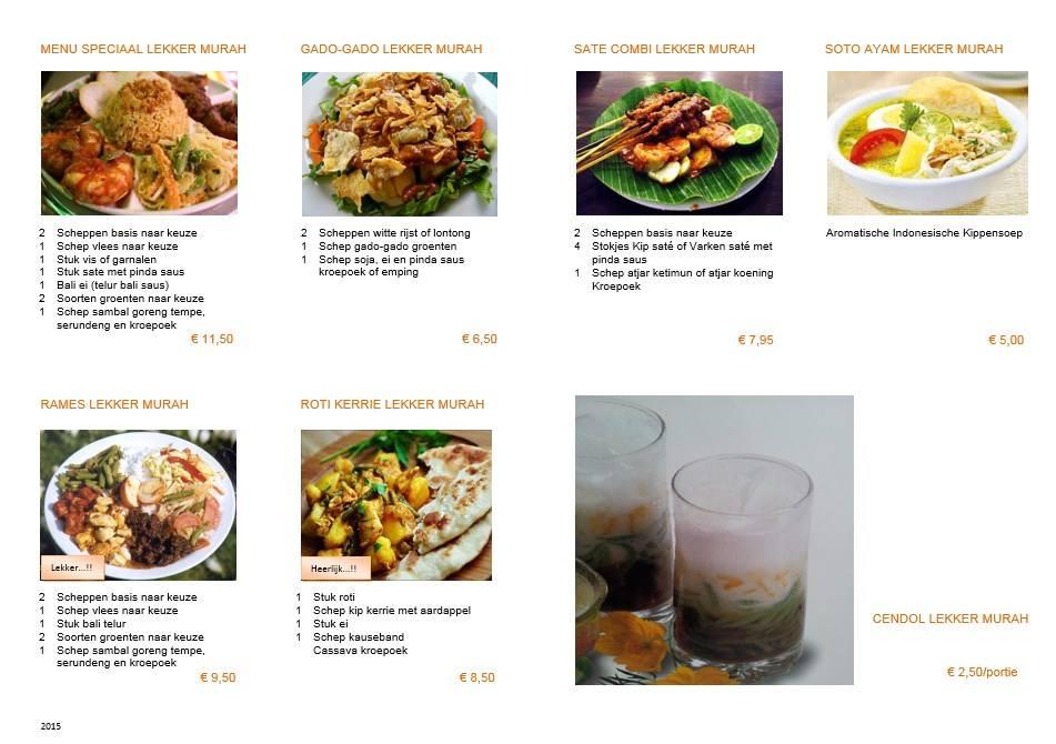 Menu at Lekker murah Toko, Zevenaar