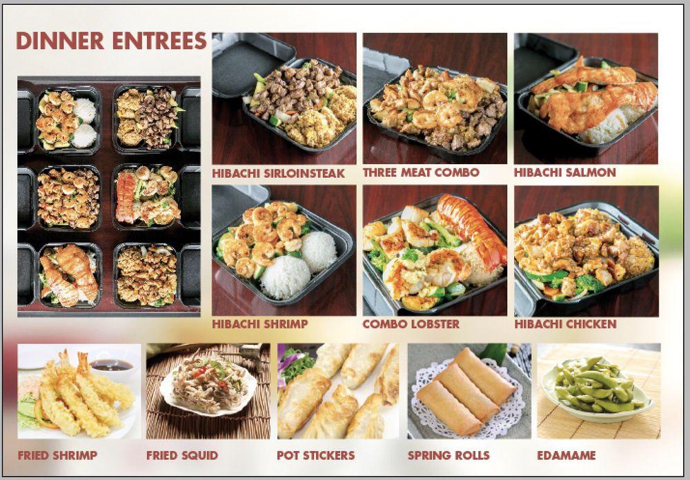 Menu at Hana Teppanyaki restaurant, Huntington Park, pacific blvd#114