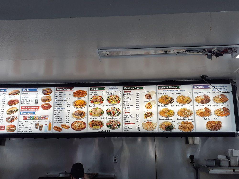 Menu at Pit Stop Best Burgers restaurant, Torrance