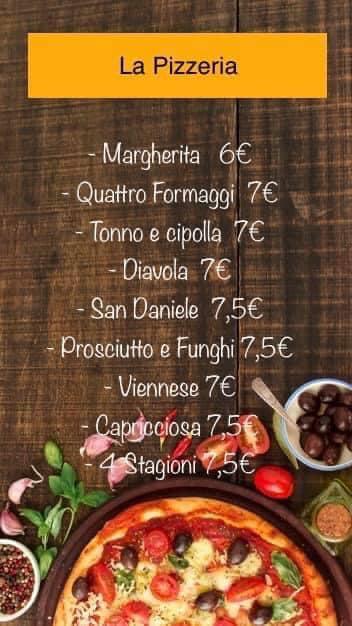 Menu at TRATTORIA PIZZERIA STELLA, Polcenigo