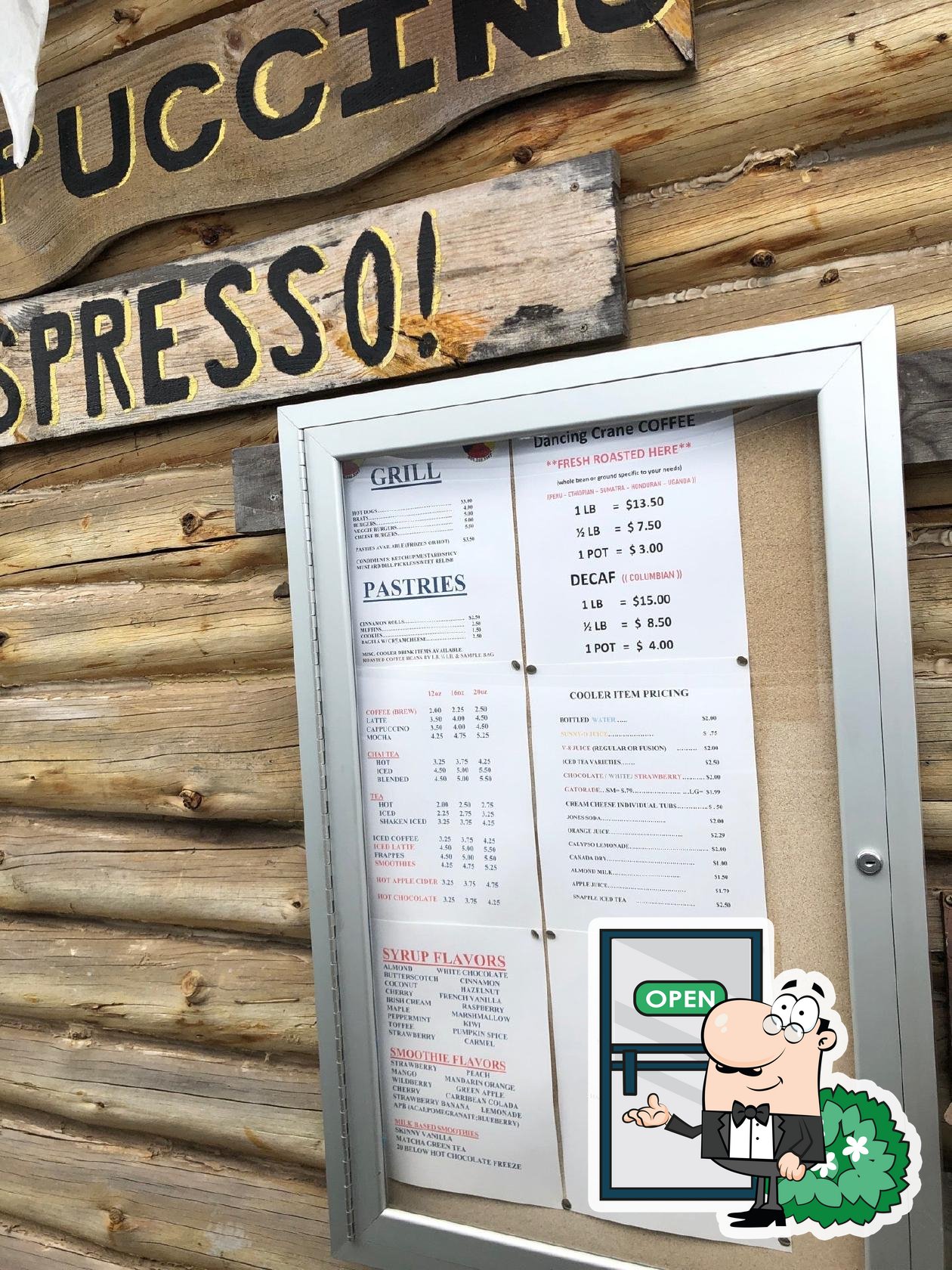 Dancing Crane Coffee House in Brimley - Restaurant menu and reviews