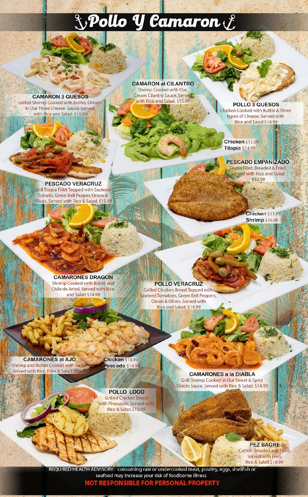 Menu at El Malecon pub & bar, Midland