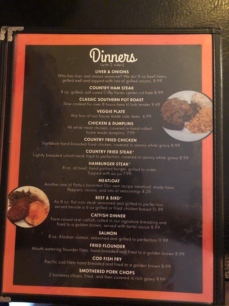 Menu at Seymour Grille restaurant, Seymour