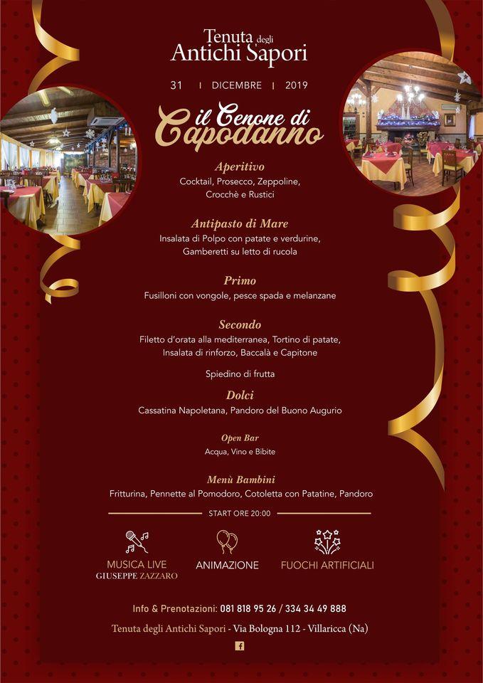Menu at Tenuta degli Antichi Sapori restaurant, Villaricca