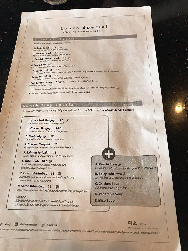 Menu at Miso Restaurant, Round Rock, S Interstate 351