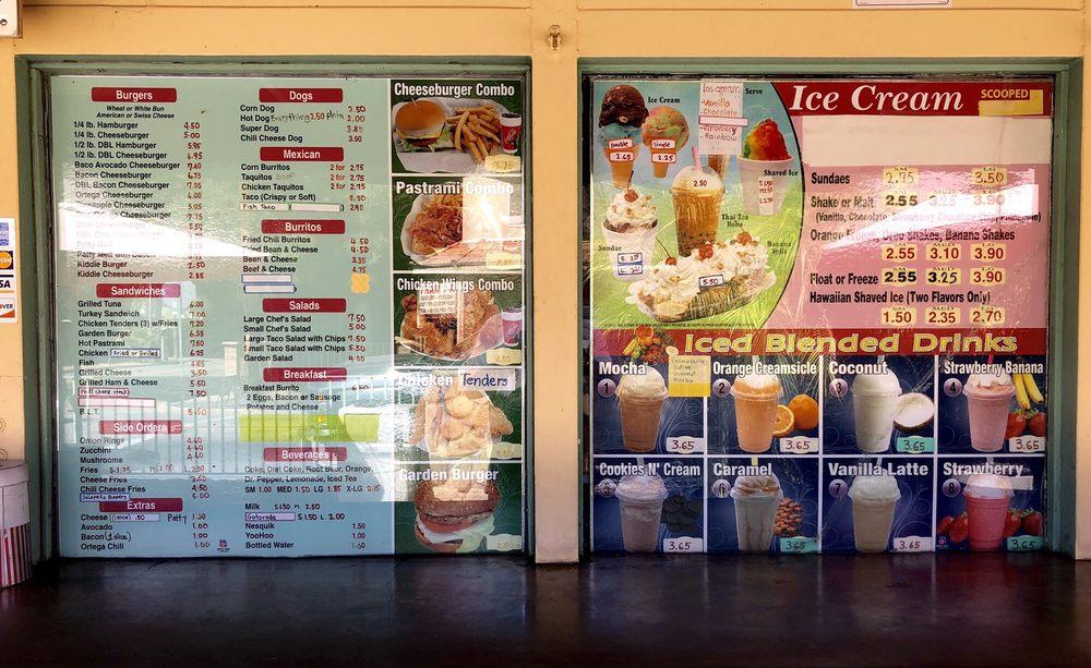 Menu at Jolly Kone restaurant, Ojai