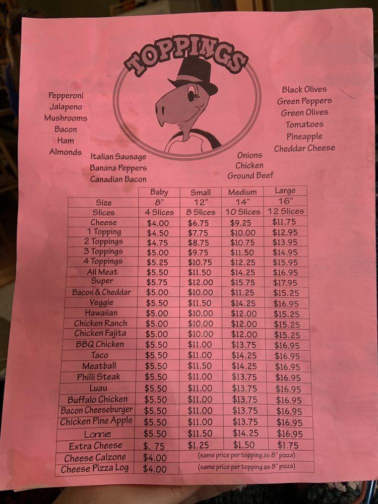 Menu at Snappys Pizza pizzeria, Bon Aqua, TN-46