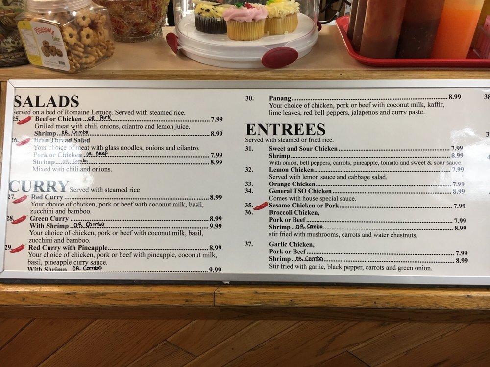 Menu at Kim's Kitchen restaurant, Roswell