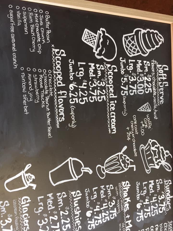 Menu at Swiss Swirl, Brooklyn