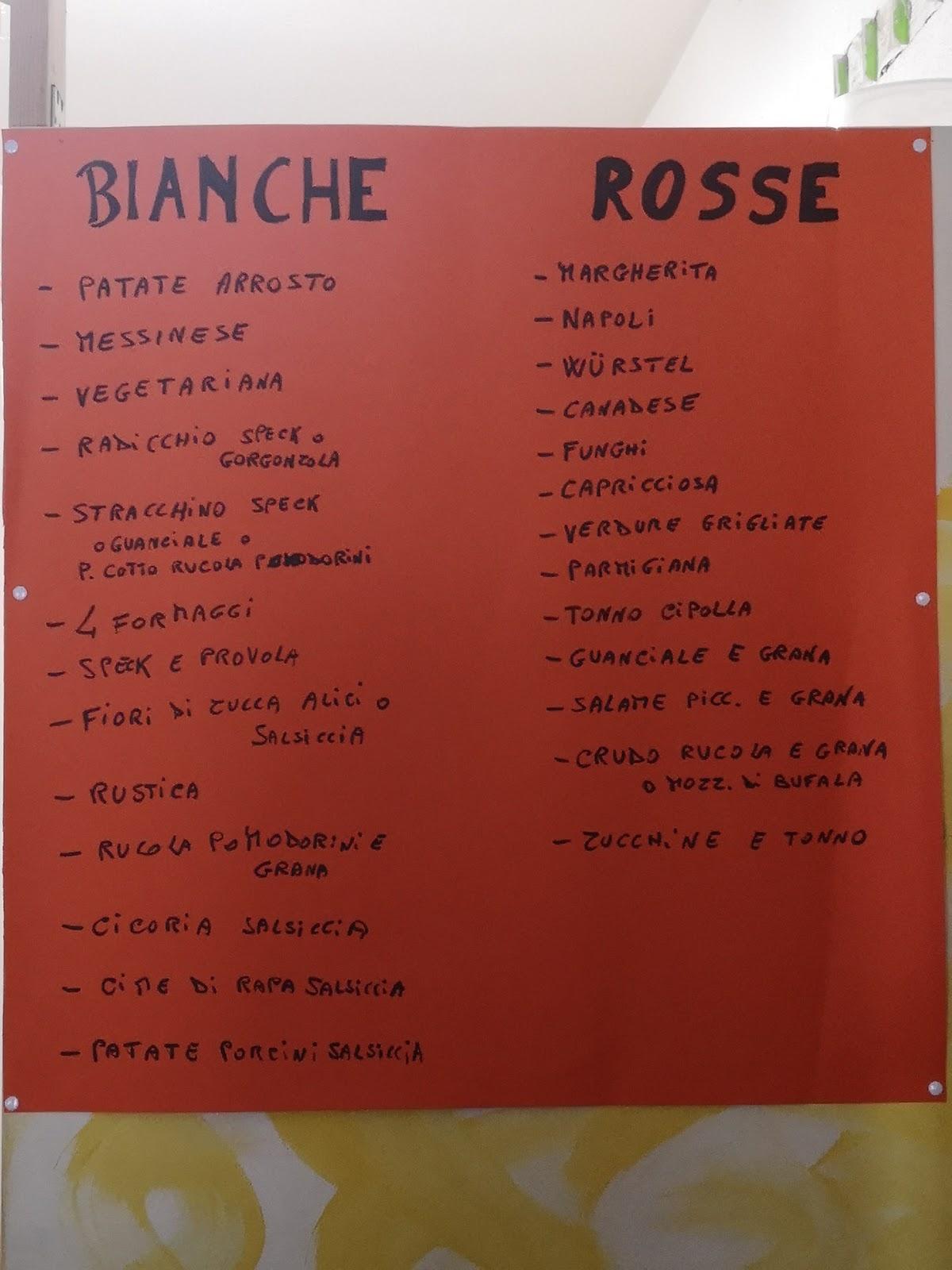 Menu at Pizza Alla Pala restaurant, Tortolì
