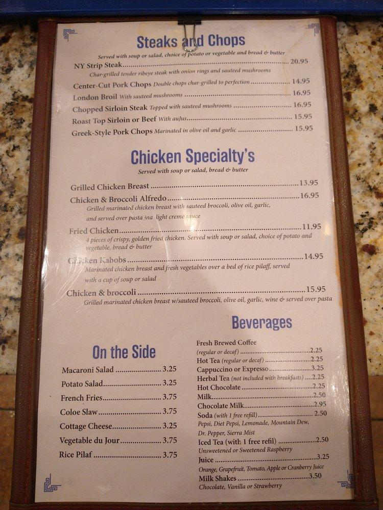 Menu at The Union Diner restaurant, Endwell