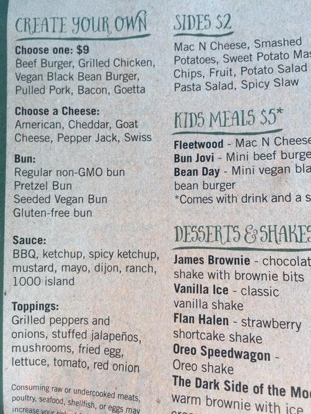 Menu at Tickle Pickle Restaurant, Cincinnati