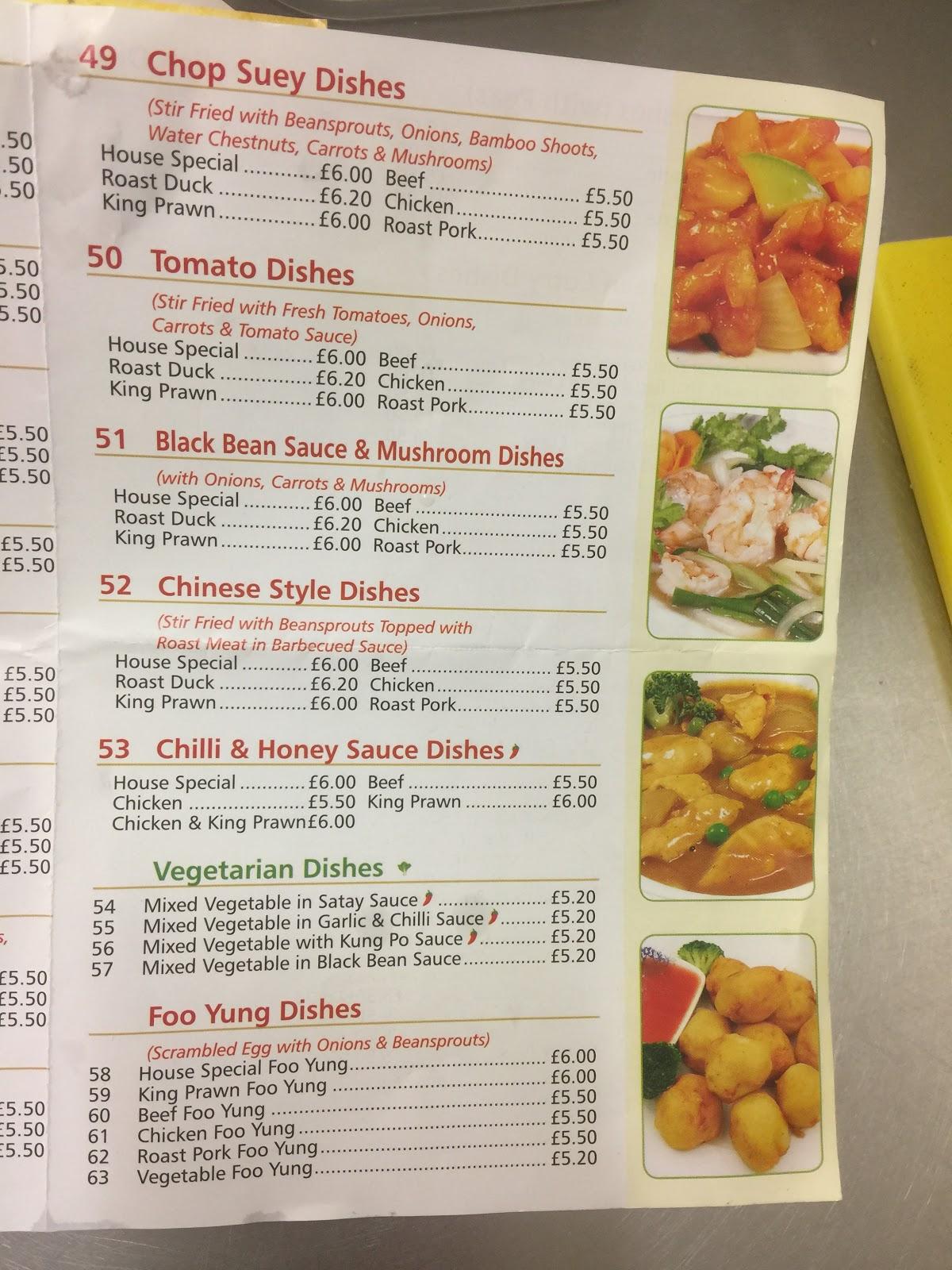 Menu at Canton Chef fast food, Hartlepool