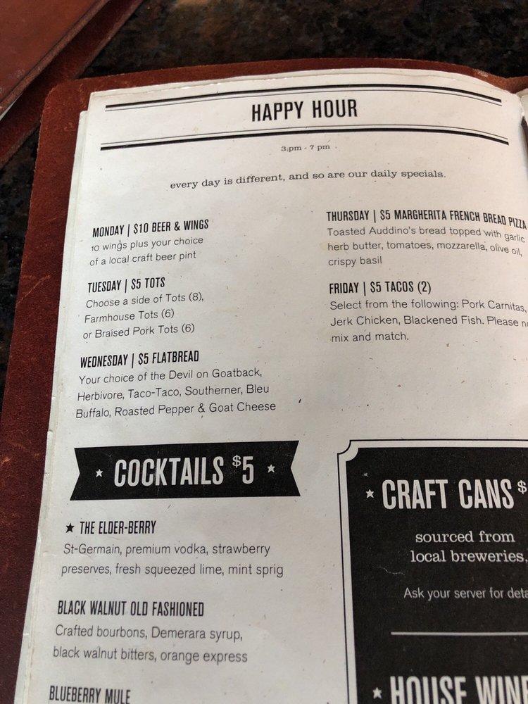 Menu at The Goat Hilliard pub & bar, Hilliard, Brooklands Dr
