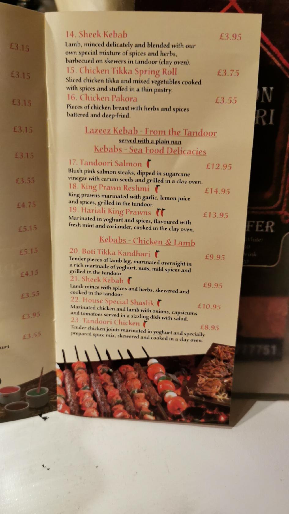 Menu at Crediton Tandoori Restaurant & Take Away, Crediton
