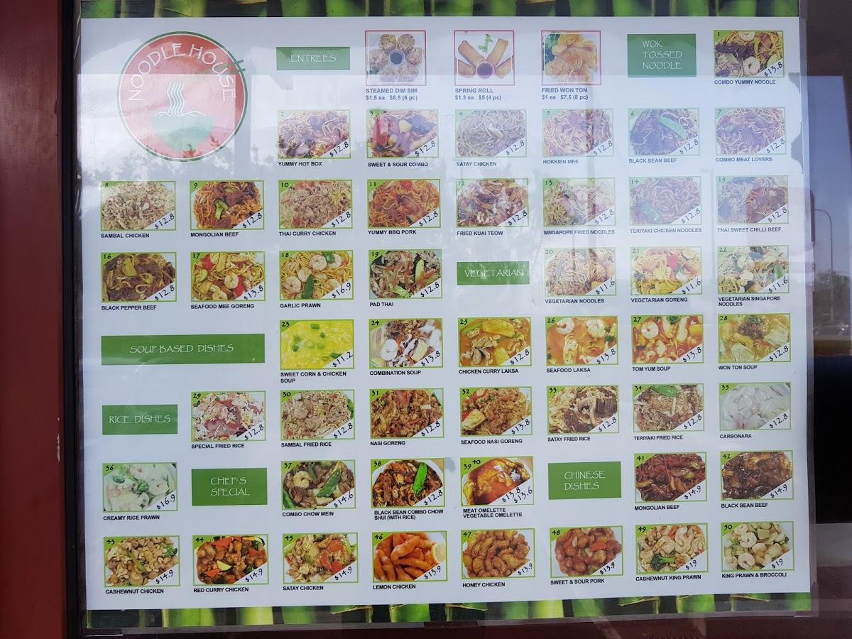 Menu at Noodllicious restaurant, Smithfield, 5 Mount Milman Dr