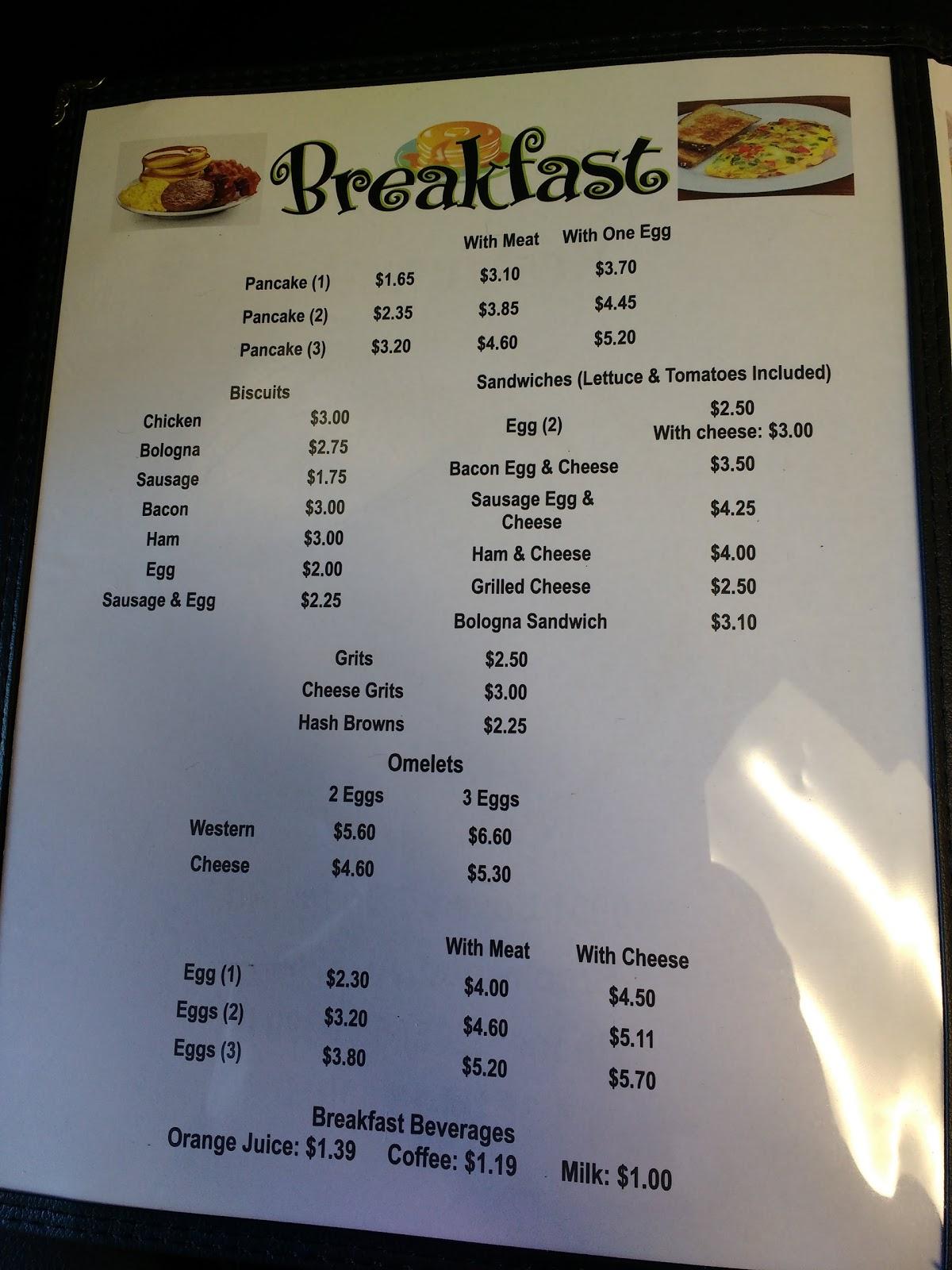 Menu at Brookwood BBQ Cafe, Brookwood