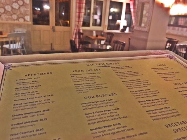 Menu at Golden Cross pub & bar, Slough, Poyle Rd