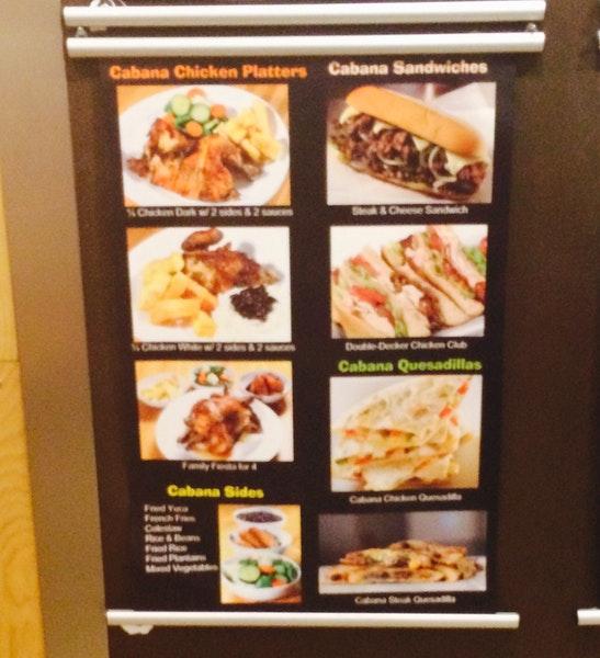 Menu at Pollo Cabana restaurant, Greenbelt, Greenbelt Rd