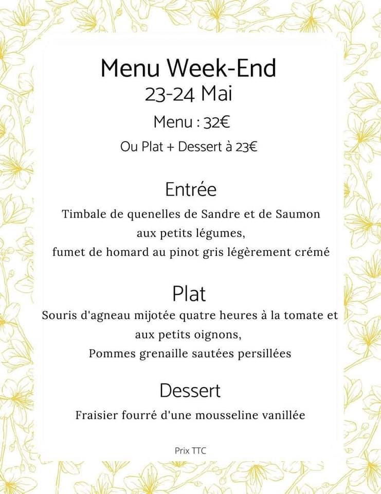 Menu au Auberge Sundgovienne restaurant, Carspach