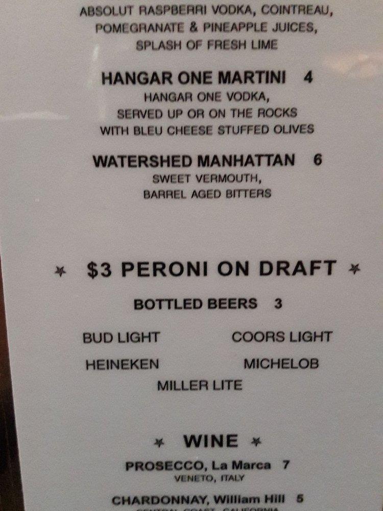Menu at Delmonico's Steakhouse, Independence