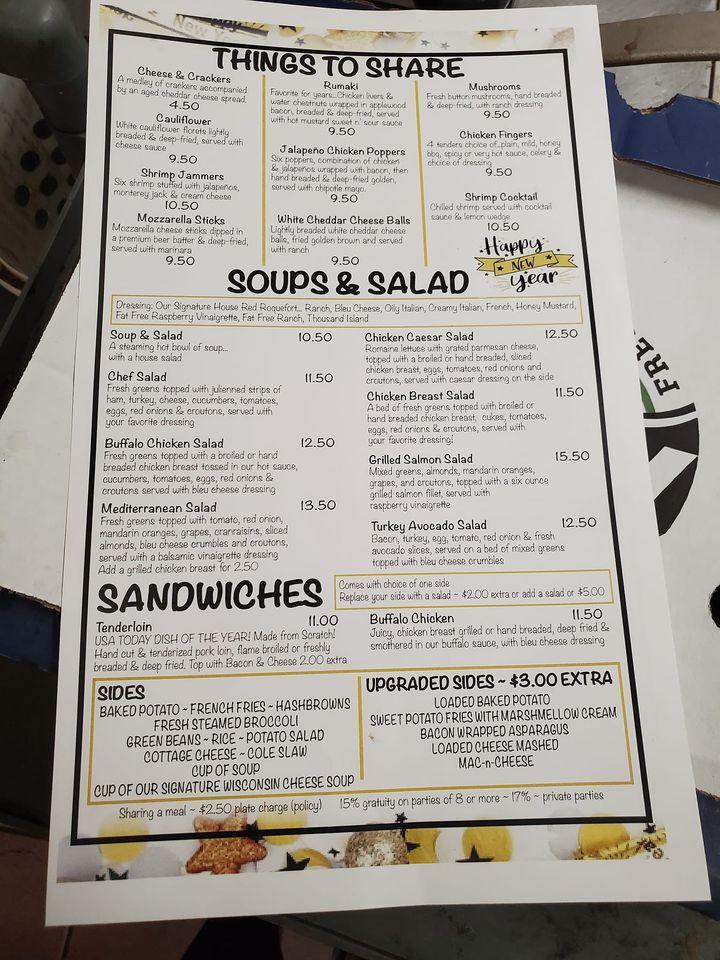 Menu at Hawkeye Restaurant, Keokuk