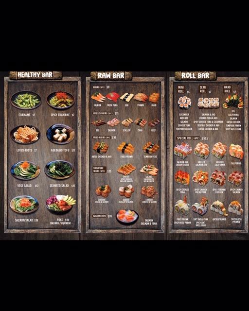Menu at Blue Lemon Sushi Terrigal restaurant, Terrigal