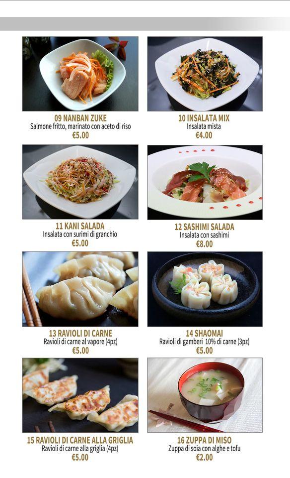 Menu at Sakura....Japanese Restaurant, Imola