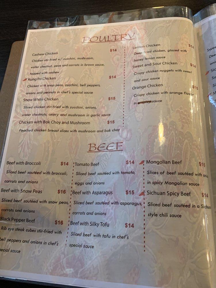 Menu at Midori Fine Asian Cuisine restaurant, Tracy