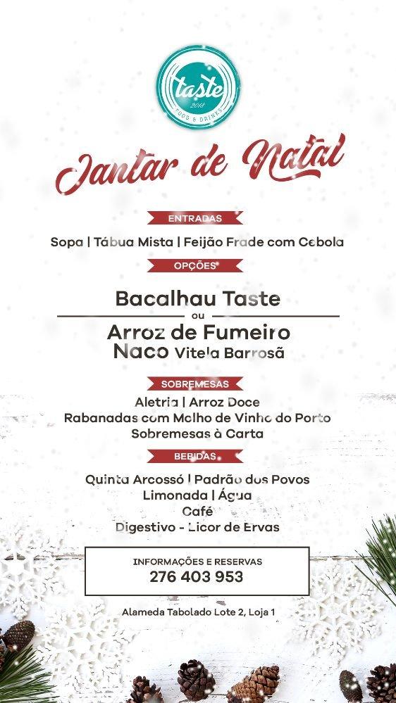 Menu at Taste Food And Drinks pub & bar, Chaves
