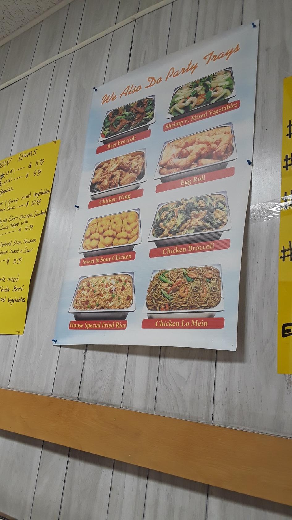 Menu at Hing's Chinese Restaurant, Miami