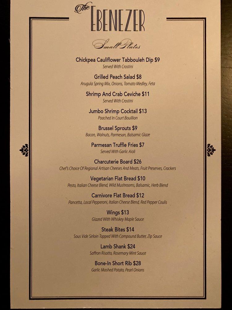 Menu at The Ebenezer pub & bar, Plymouth