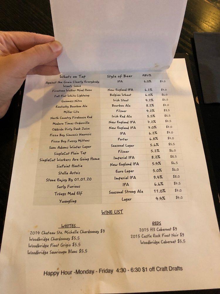 Menu at GoodFellas DraftHouse cafe, Economy, Mt Nebo Rd