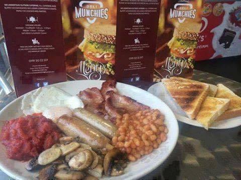 Menu at Munchies restaurant, Sunderland, 1 Austin Blvd