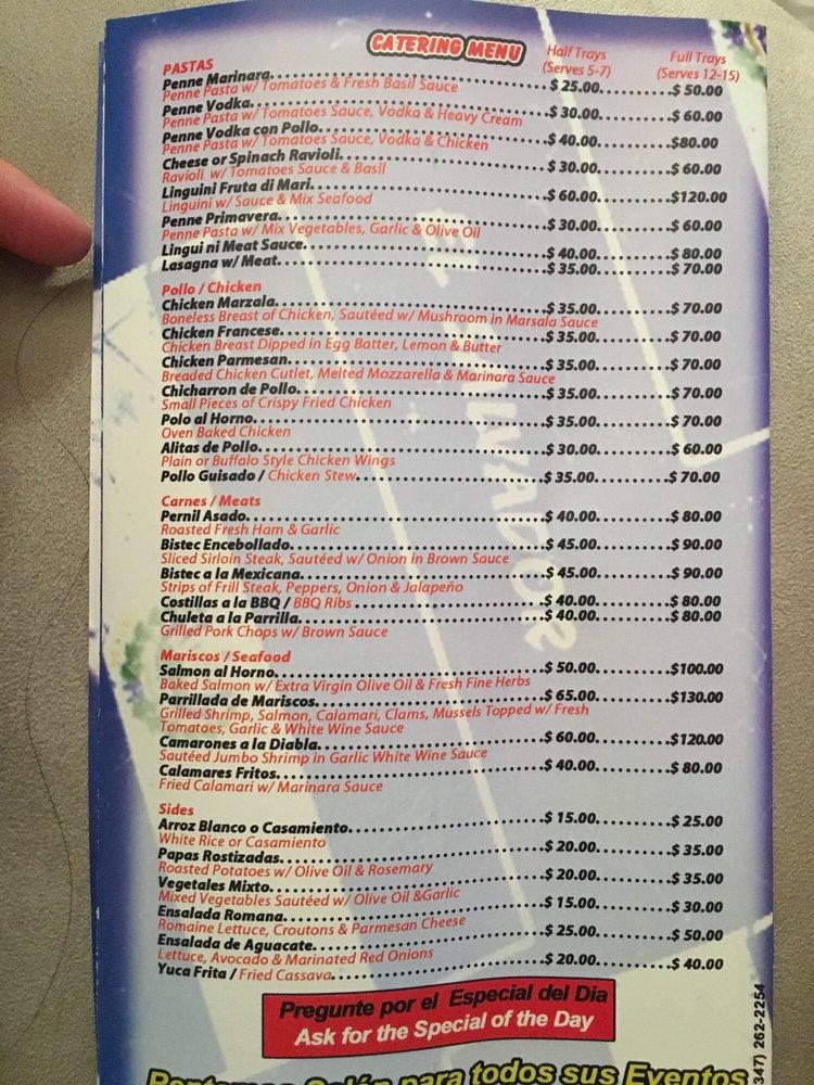 Menu at Puerta del Sol restaurant, New York City, Bay Ridge Ave