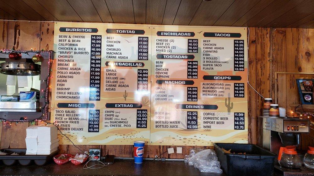 Menu at La Cocina Mexican Restaurant, Anza