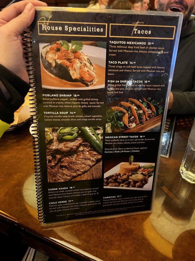 Menu at Anejo Modern Mexican Cuisine restaurant, Olathe
