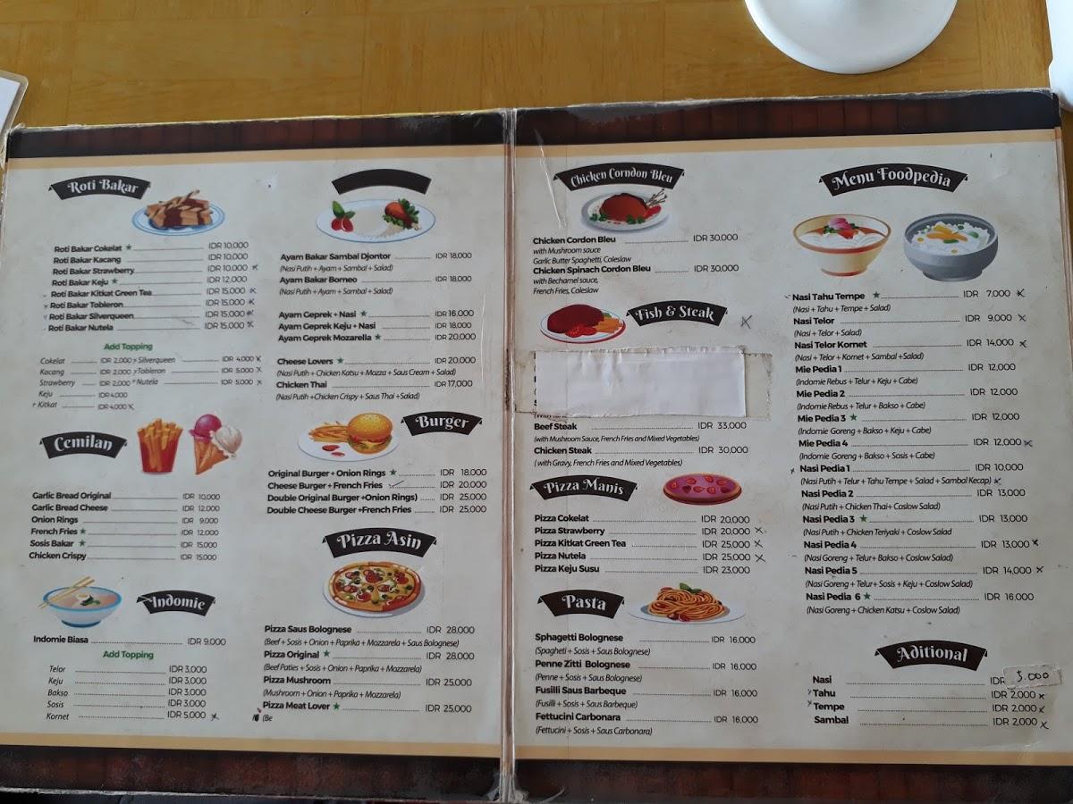 Menu at Foodpedia Bangka restaurant, Sungai Liat