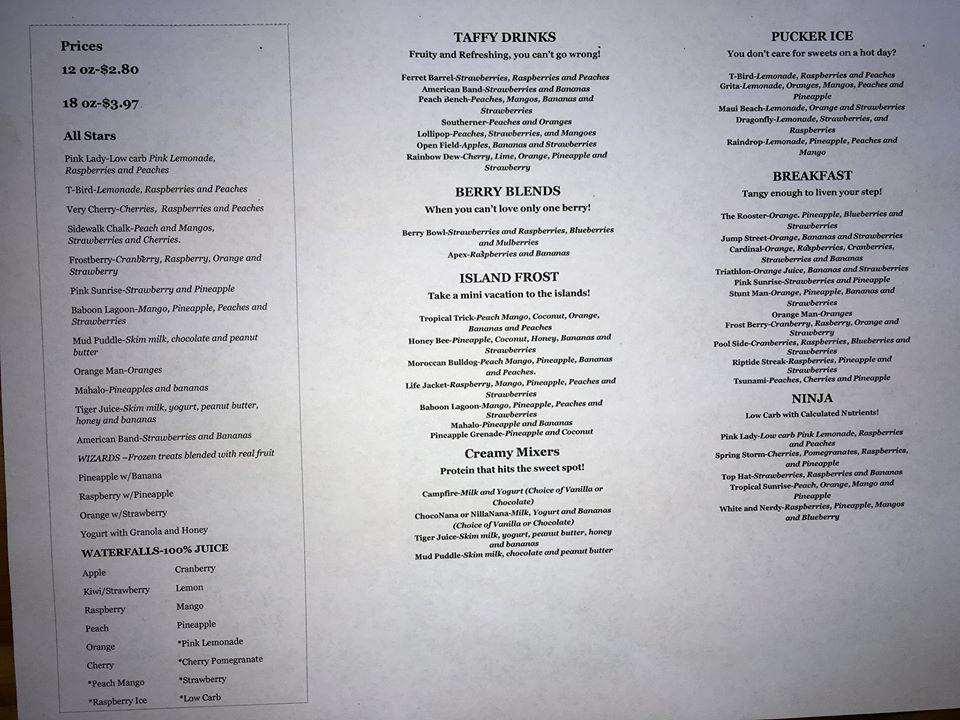 Menu at Good Fruits Juice Corner pub & bar, Crete