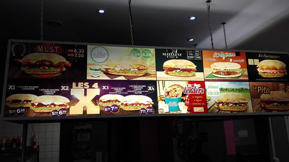 Menu at O' Fast Food, Miramas