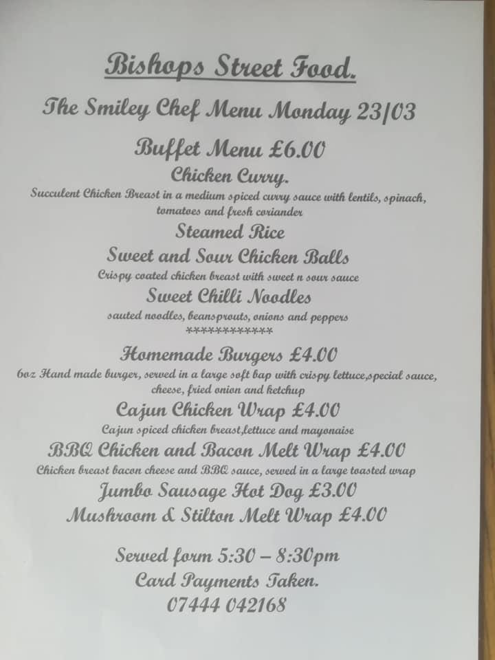 Menu at Butchers Arms pub & bar, Southam