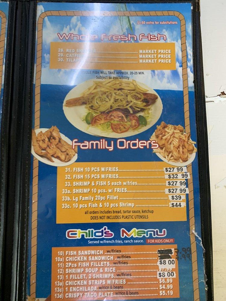 Menu at La Playa Restaurant, San Antonio, W Poplar St