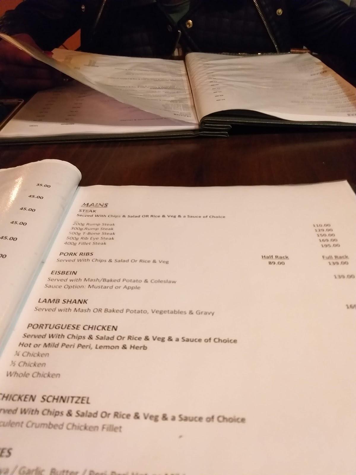 Menu at Spuds Pub & Grill, Port Edward